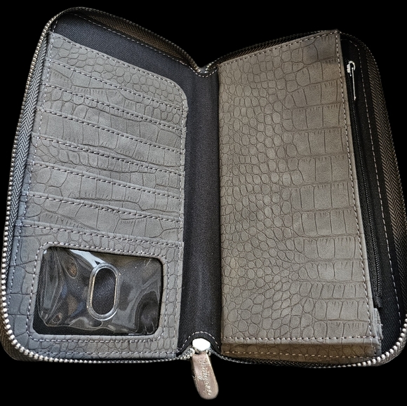 thirty-one | Bags | Thirtyone All About The Benjamins Gray Crocodile ...